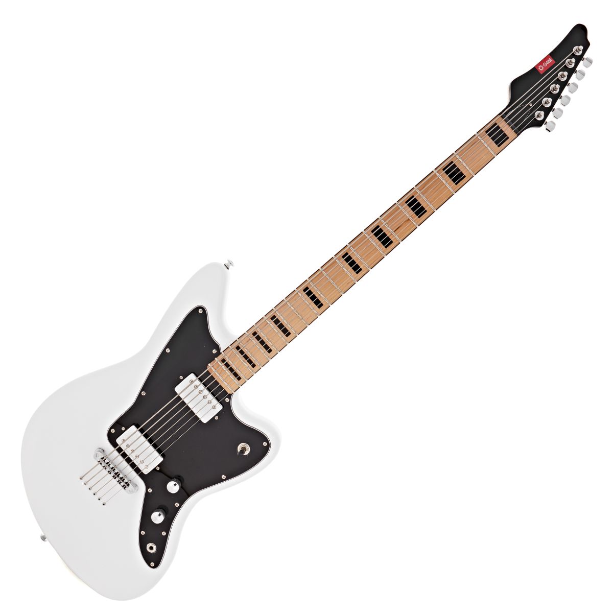 G4M 638 Baritone Electric Guitar, White - G4M