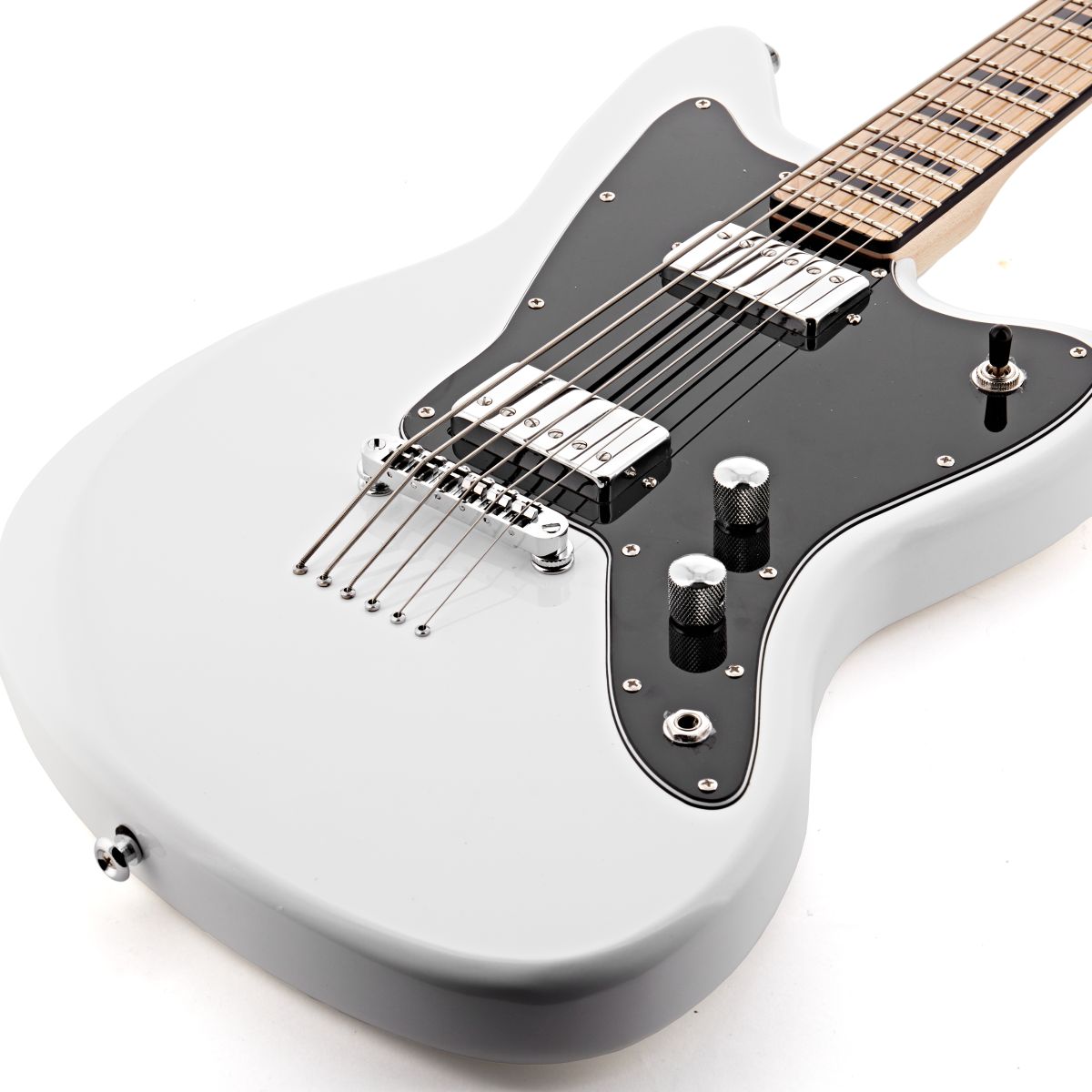 G4M 638 Baritone Electric Guitar, White - G4M