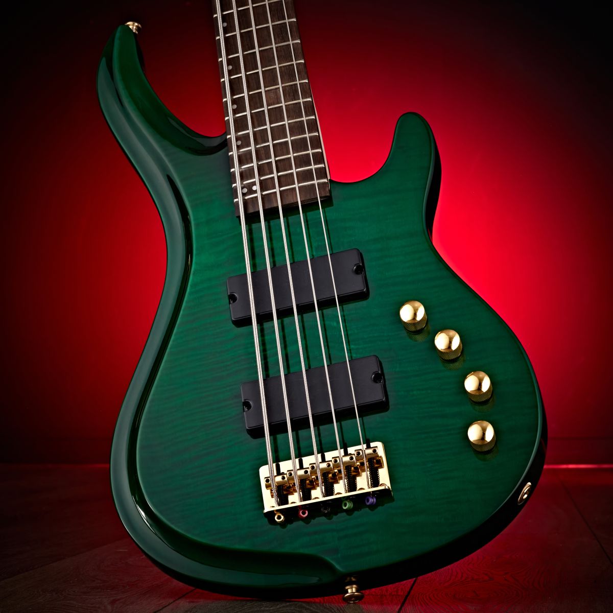 G4M 878 5 String Bass Guitar, Emerald - G4M
