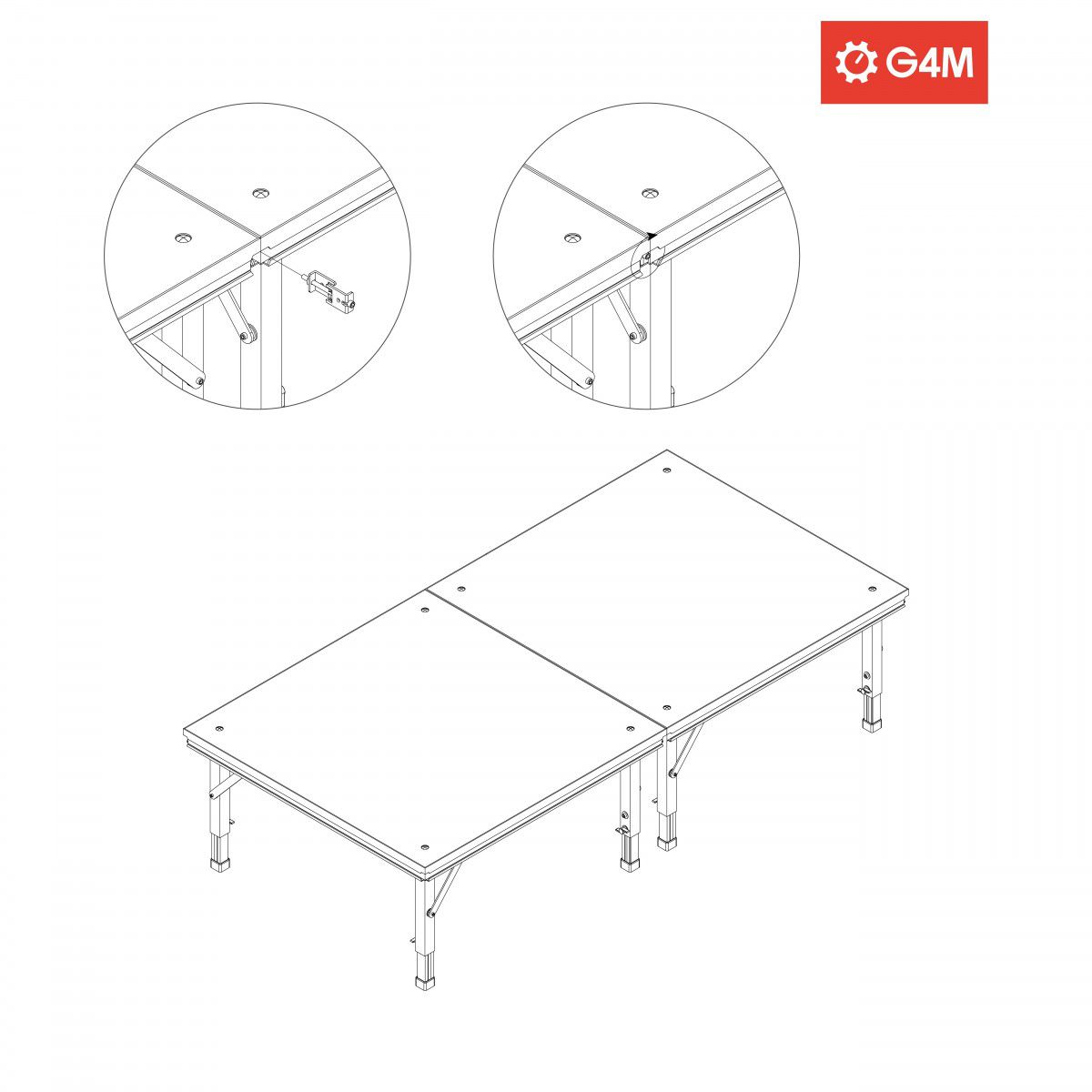 G4M Compact Stage Platform Clamp - G4M