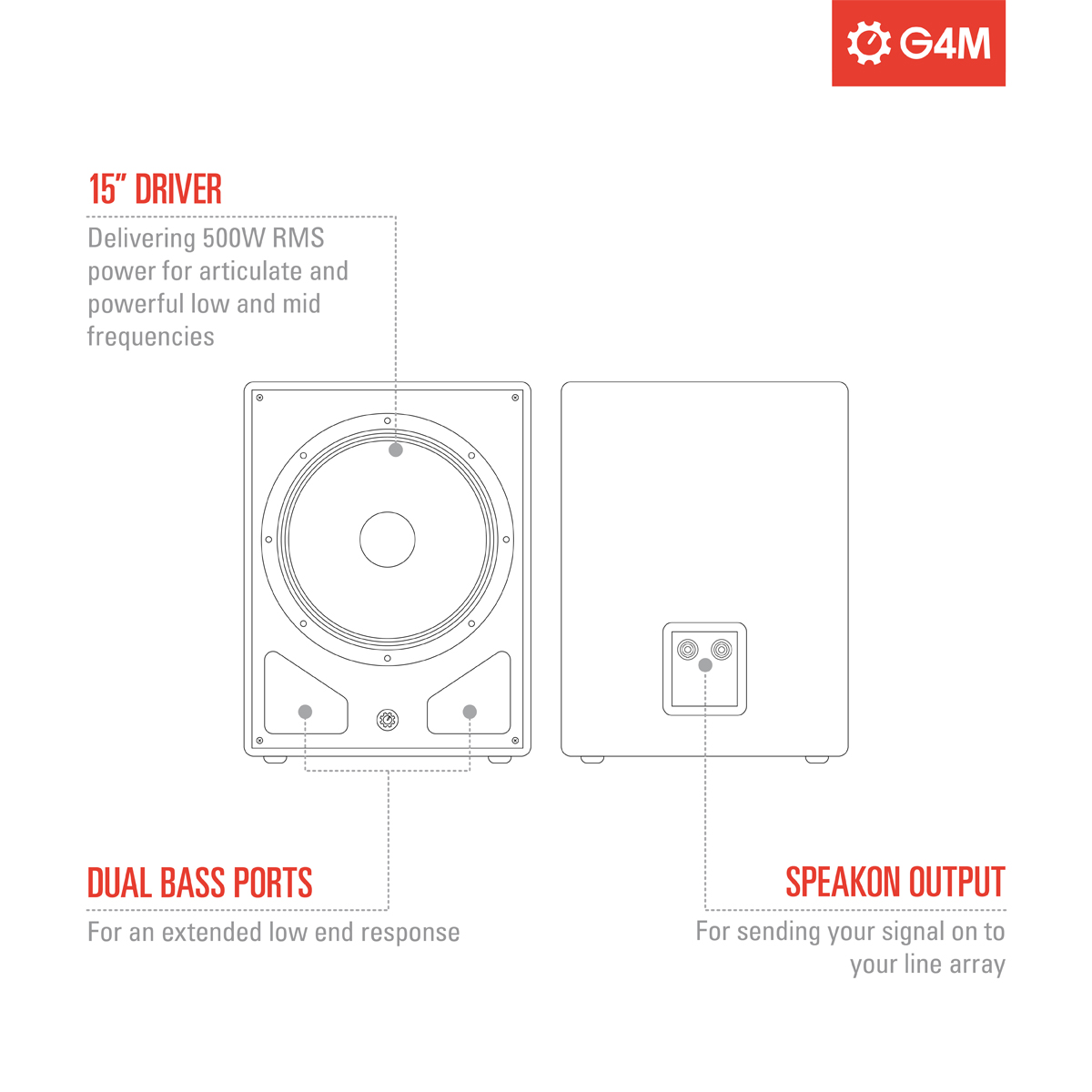 G4M 15" Passive Sub - G4M
